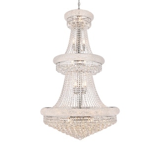 Elegant Lighting V1800G30/RC Primo 32 Light 30" Wide Crystal Empire ...