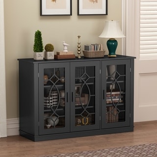 47.2"W 3 Doorstorage Sideboard Buffet Cabinet Console Table - Bed Bath ...