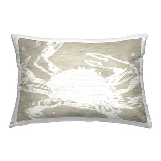 Stupell Rustic Crab Pattern Decorative Printed Throw Pillow Design by ...