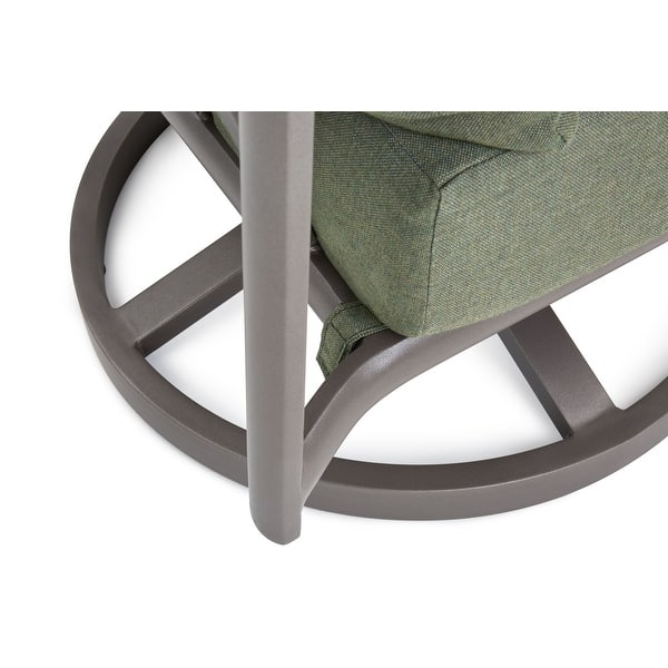 Aspen Cushion Outdoor Resort-Grade Sunbrella High Back Swivel Rocker ...