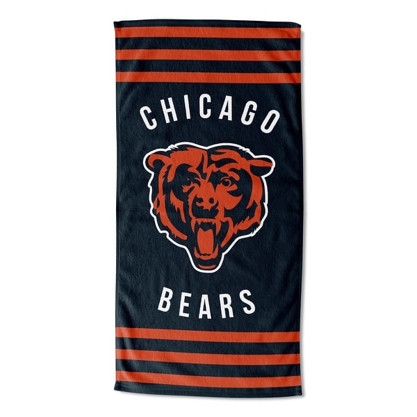 NFL Chicago Bears Stripes Beach Towel - 30" x 60" - Bed Bath & Beyond ...