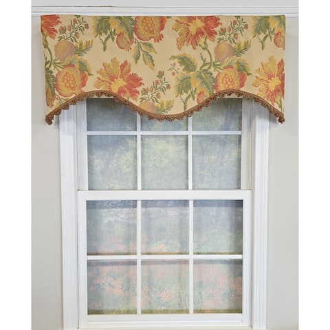 RLF Home Patchwork Cornice Window Valance - Multi - Overstock - 7654423