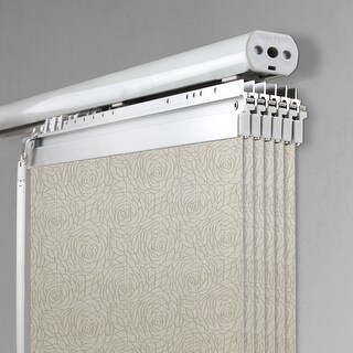 InStyleDesign Satin Gray 6-Panel Single Rail Panel Track Extendable 70 ...