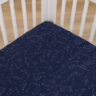 NoJo Cosmic Constellations Fitted Crib Sheet - Bed Bath & Beyond - 40527351