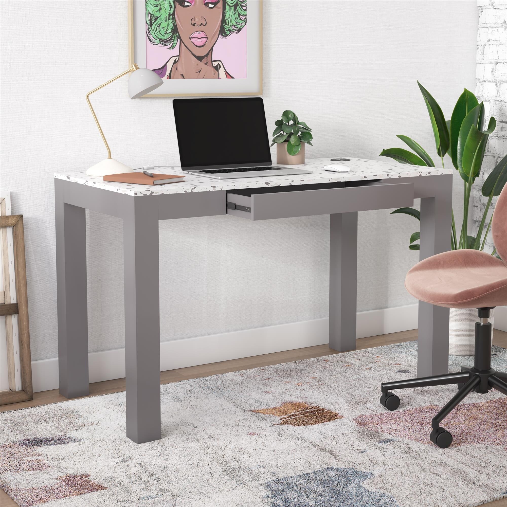 CosmoLiving by Cosmopolitan Astor Desk with Wireless Charger Bed Bath Beyond 35432563