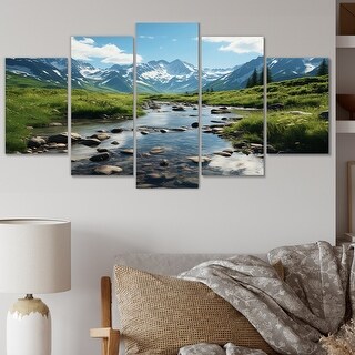 Designart "Alaska Landscape I" Landscapes Multipanel Canvas Print set ...