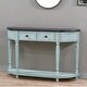 Retro Circular Curved Design Console Table - Bed Bath & Beyond - 38987510