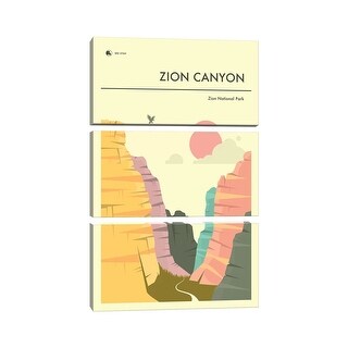 iCanvas "Zion Canyon, Zion National Park II" by Jazzberry Blue 3-Piece ...
