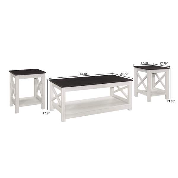 Wayne 3 pieces Coffee Table Set - Bed Bath & Beyond - 38235095