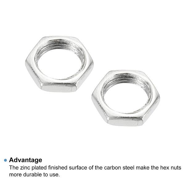 30pcs M8x0.75 Steel Hex Nuts Hardware Nuts Screw Bolt Fasteners 2mm ...