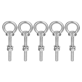 Lifting Eye Bolt, 5 Sets M6x50mm Eye Bolt with Nut Washer 304 Stainless ...