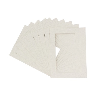 Pack of TEN 16x20 Mats Bevel Cut for 13x15 Photos - Acid Free Oyster ...