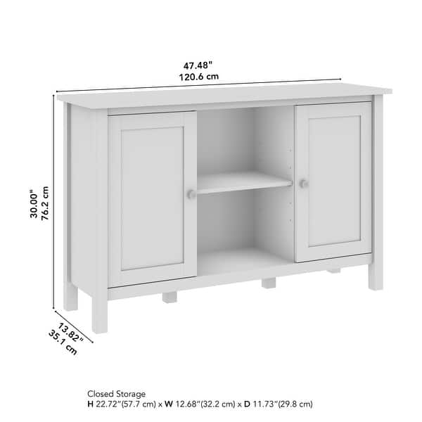 Salinas Small Storage Cabinet with Doors and Shelves by Bush Furniture ...