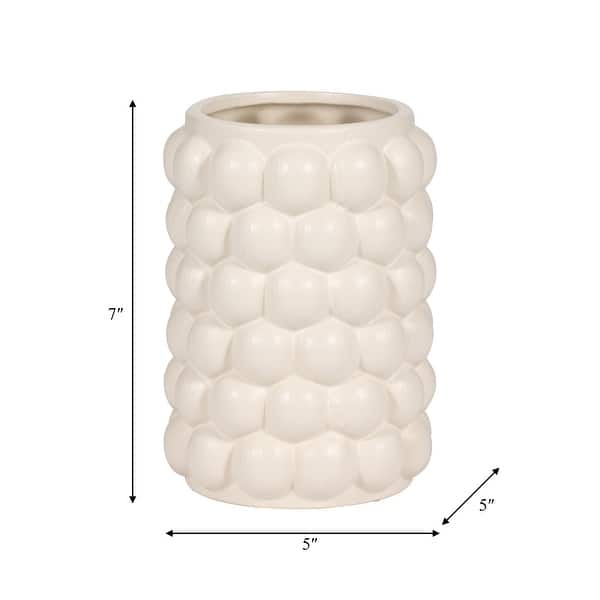 bubble vase white