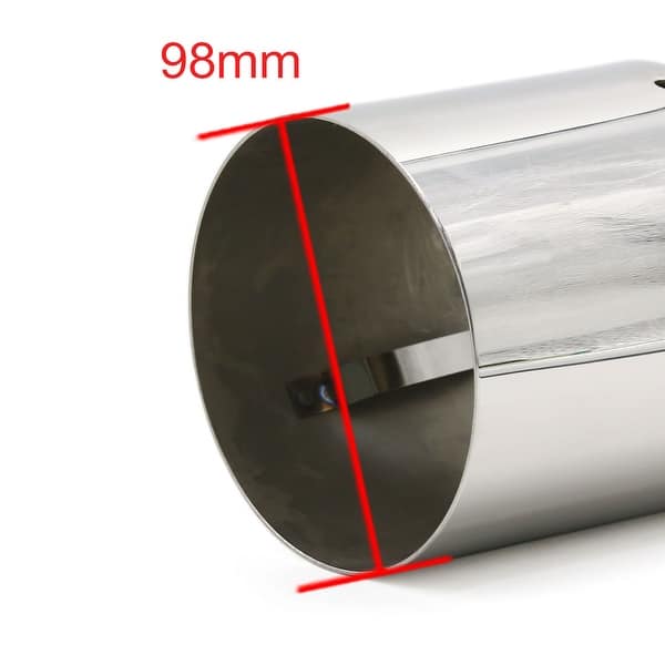 Unique Bargains Chrome Slanted Cut Car Exhaust Muffler Tip Tail Throat ...