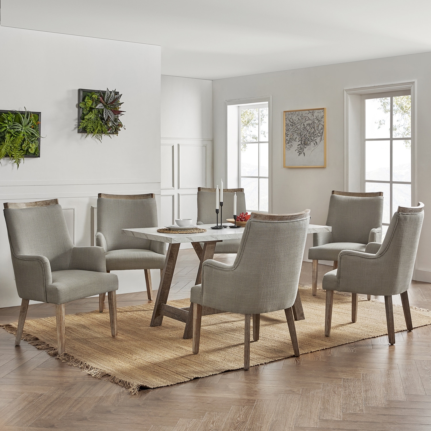 Farmhouse dining chairs upholstered store