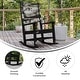 Classic Commercial Grade Outdoor All-Weather HDPE Rocking Chair - Bed ...