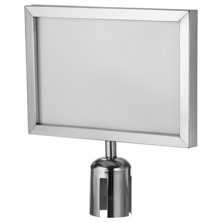 8.5x12.4 Inch Stanchion Sign Holder Top Sign Frame Horizontal Display ...
