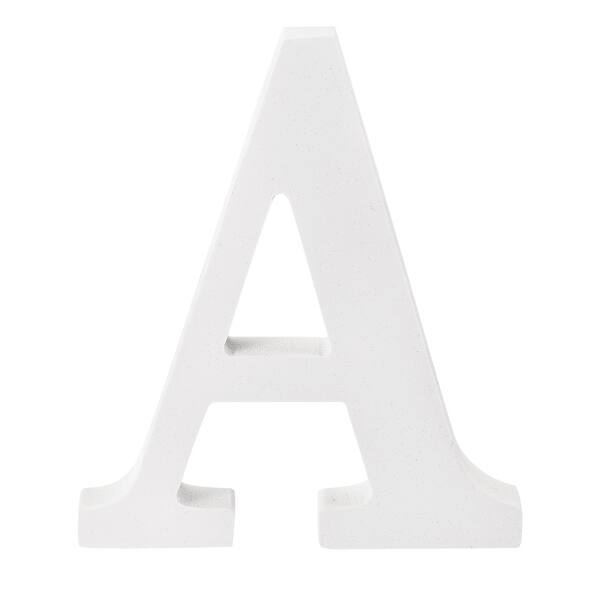 White Wood Letters 6 Inch, Wood Letters A-Z for DIY, Party Projects ...