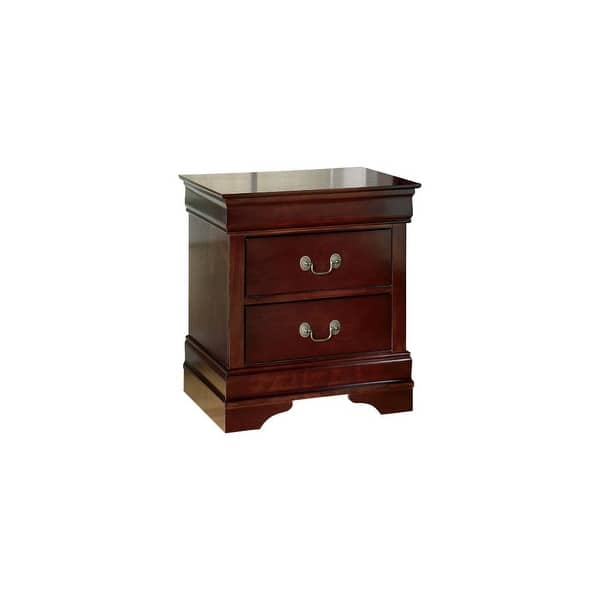 Ashley Furniture B376-92 Alisdair Two Drawer Night Stand w/ Deep Brown ...