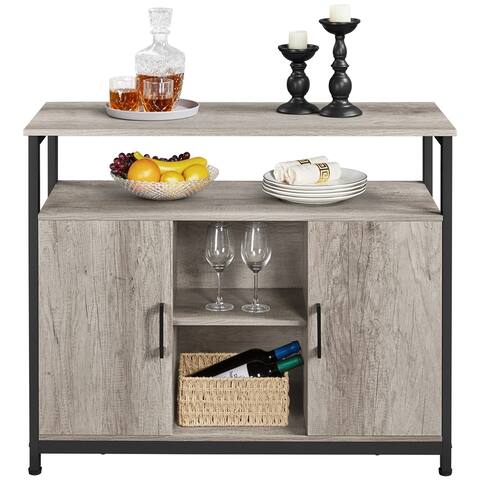 Yaheetech Universal Stand Cabinet Storage with Platform and Drawer ...