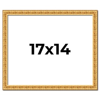17x14 Frame Gold Real Wood Picture Frame Width 1 inches | Interior ...