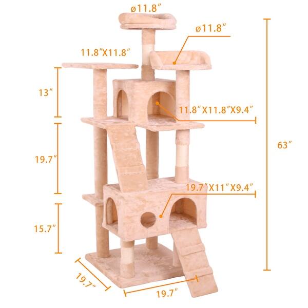 Cat Climbing Frame - Creamy White - Bed Bath & Beyond - 39525210