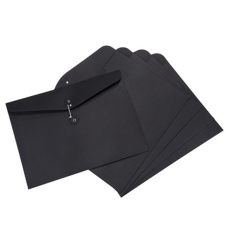 5pcs String File Folders A4 Document Holder Filing Envelopes Jacket ...