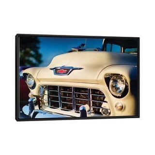 iCanvas "Classic Chevy Pick Up Truck Front View" by George Oze Framed ...