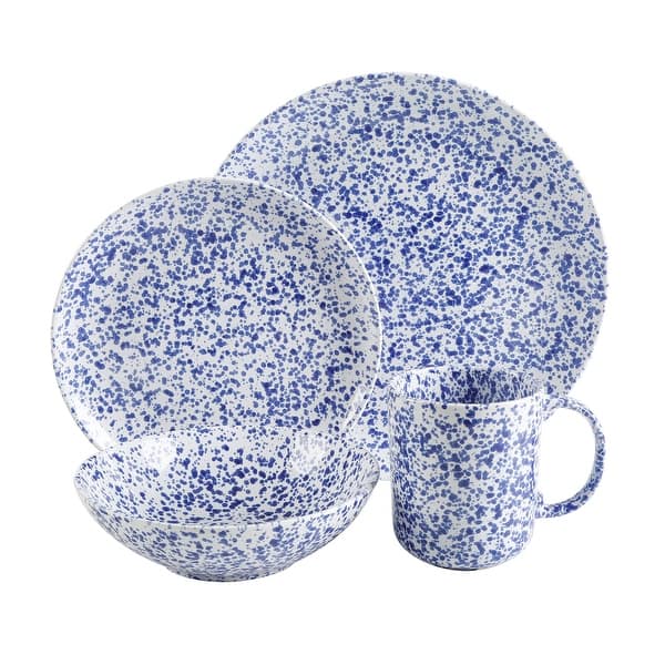 Martha Stewart Warham 16 pc Splatter (Service for 4) Stoneware ...