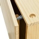 Single MUSEHOMEINC Wooden Storage Box: Front-Opening Organizer for ...