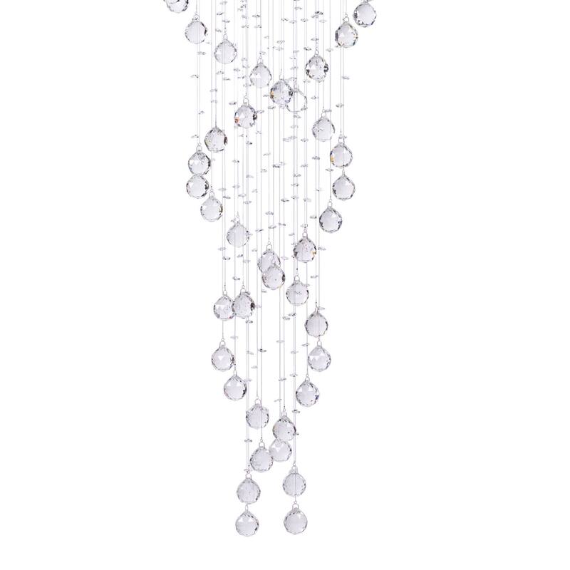 Crystal Cascading Integrated LED Chandelier - N/A - Overstock - 28217020