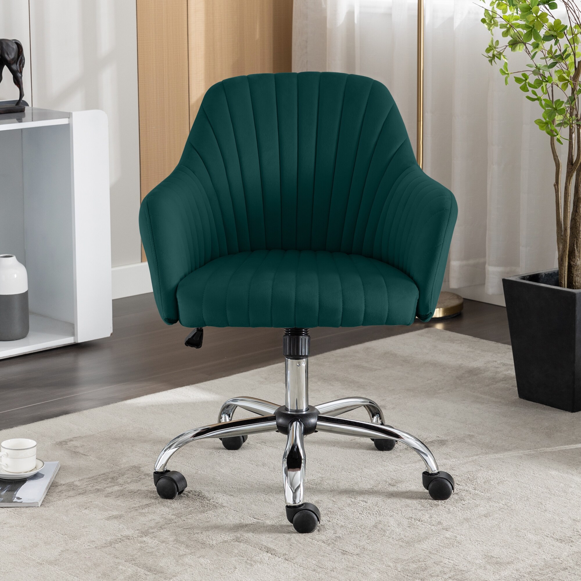 Accent chair with casters store