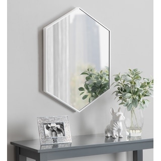 Kate and Laurel Rhodes Framed Mid-century Hexagonal Wall Mirror - On ...