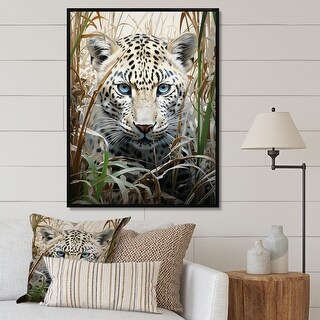 Designart "Africa Leopards Stealth" Africa Framed Wall Decor - Bed Bath ...