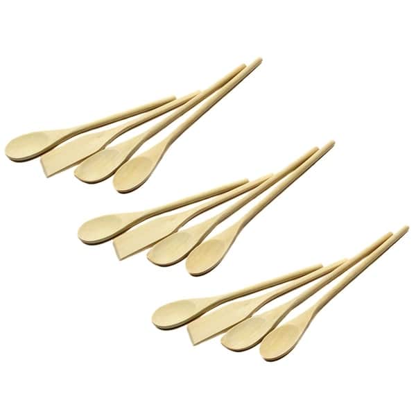 Chef Craft 4 Piece Natural Wooden Cooking / Mixing Kitchen Tool Spoon ...