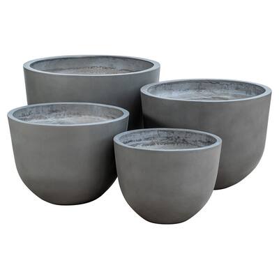 Viola Concrete Planter,Set of 4 in 4 Sizes - 8' x 10' - Overstock ...