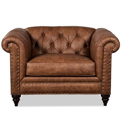 Wailua Genuine Leather Suite Chair - Overstock - 30965051