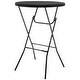 BTEXPERT Black 2.63 Foot Round Plastic Bar Height Folding table For ...