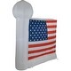 Lighted Inflatable Patriotic American Flag Outdoor Decoration - 5 ...