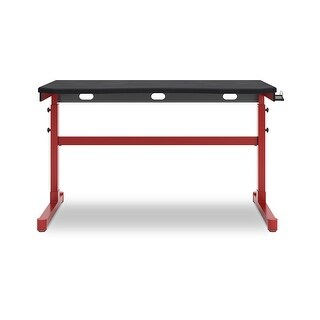 Signature Design by Ashley Lynxtyn Red/Black Adjustable Height Desk ...