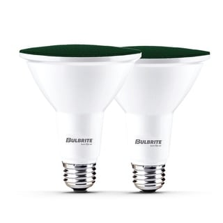 Bulbrite 90-Watt Equivalent, Green Color PAR38 Weatherproof Outdoor E26 ...