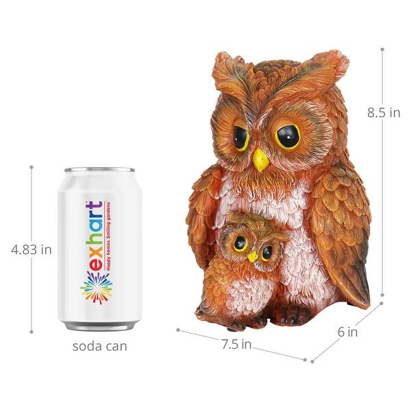 Exhart Owl with Owlet Garden Statue, 8.5 Inch - Bed Bath & Beyond ...