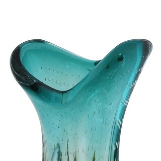 Handmade Fascinating Wave Art glass vase (Brazil) - Bed Bath & Beyond ...