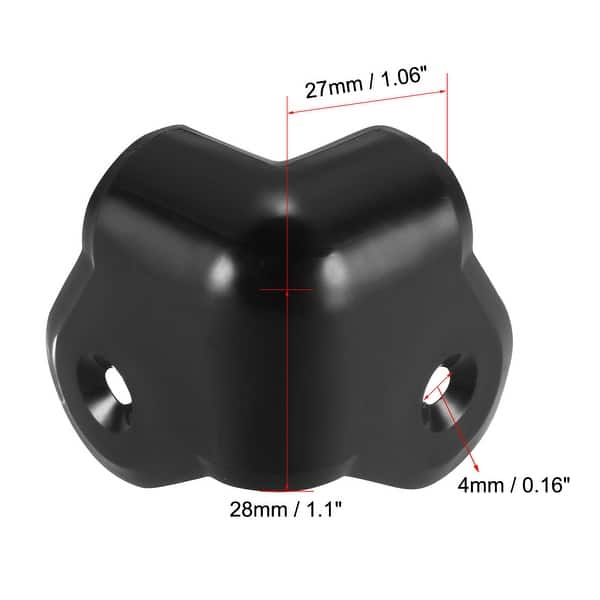 Plactic Box Corner Protectors Edge Guard Protector 27 x 27 x 28mm 12pcs ...