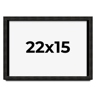 22x15 Shadow Box Black Rustic Barnwood Display Frame | 1.125 Inch - Bed ...