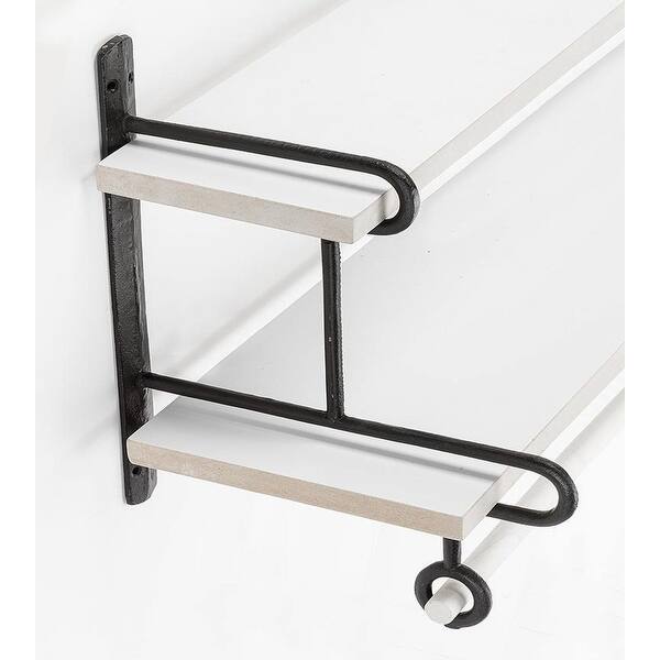 Set Of 2 Double Shelf & Dowel Bracket - Bed Bath & Beyond - 40048535