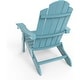 WINSOON All Weather HIPS Outdoor Folding Adirondack Chairs Outdoor ...