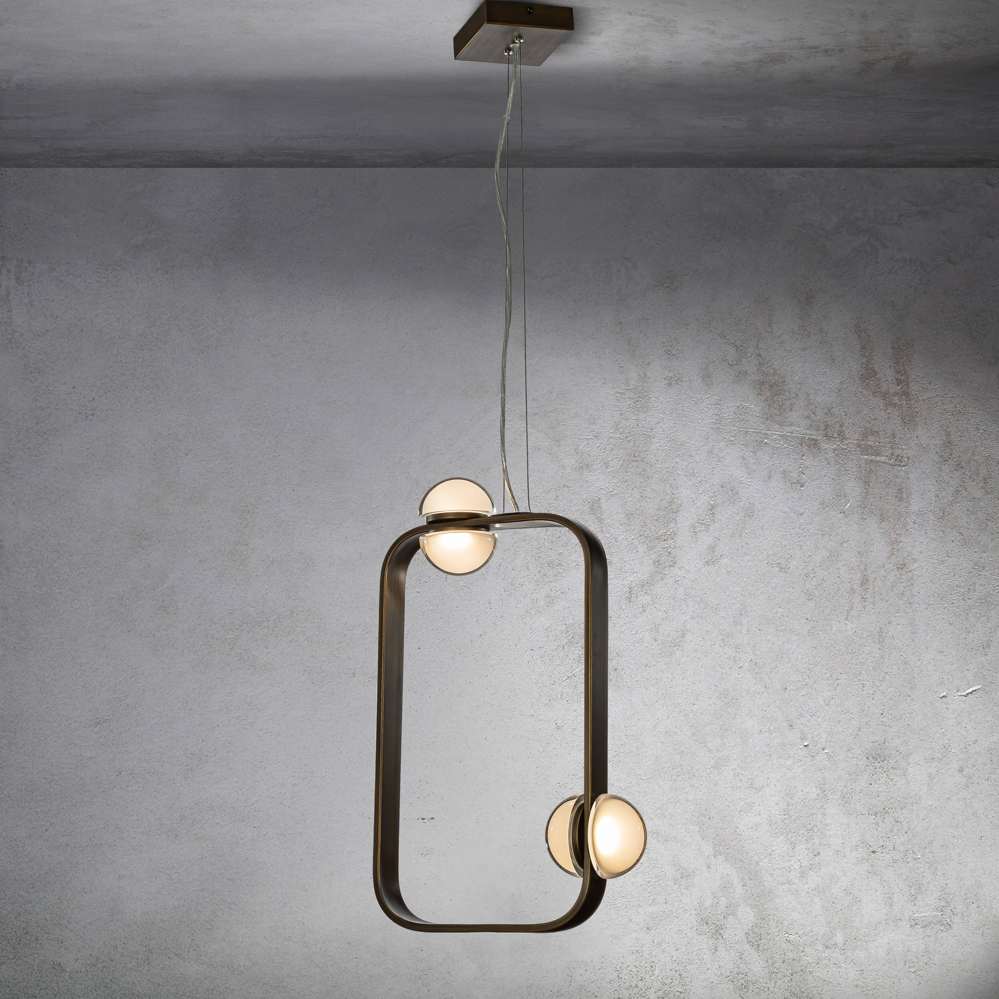 CraftHome 4-Light Mid-century Modern Rectangle LED Chandelier in ...