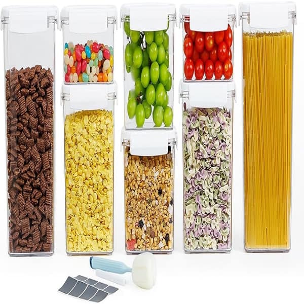 Crystal Clear Food Storage Containers with Lids - Bed Bath & Beyond ...
